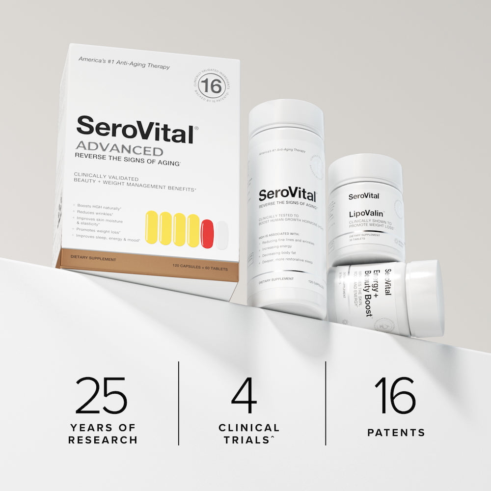 SeroVital ADVANCED - HGH-Boosting Formula + Skin and Weight-Loss Support